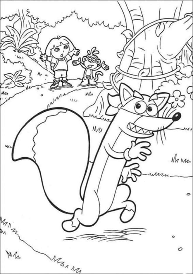 Free & Easy To Print Dora Coloring Pages - Tulamama