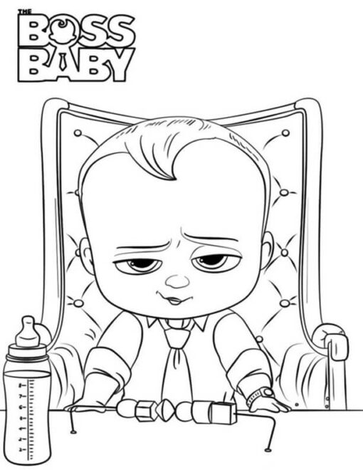 Free & Easy To Print Boss Baby Coloring Pages - Tulamama