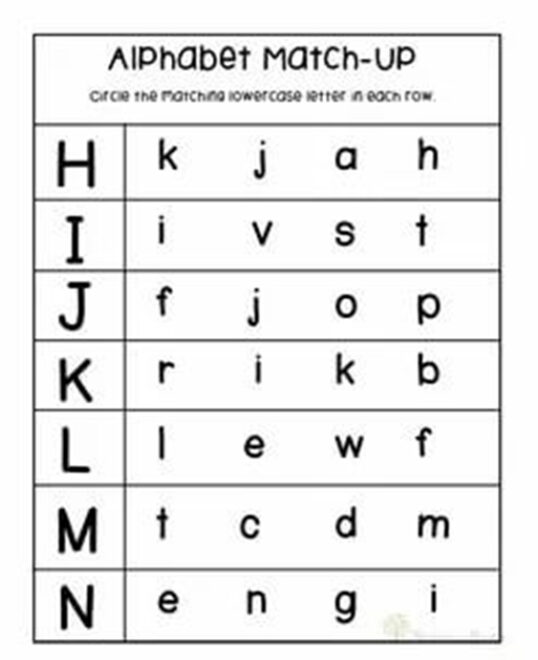 Free Printable Letter Matching Worksheets - Tulamama