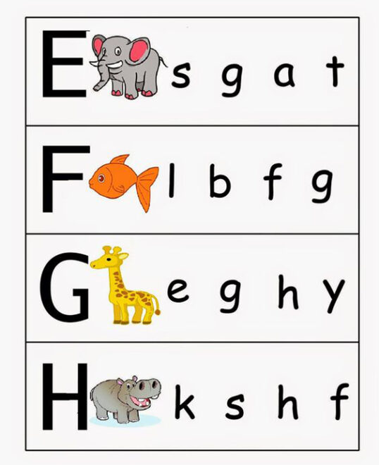 Free Printable Letter Matching Worksheets - Tulamama