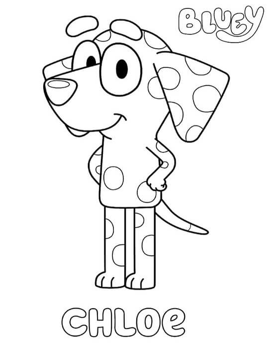 Free & Easy To Print Bluey Coloring Pages - Tulamama