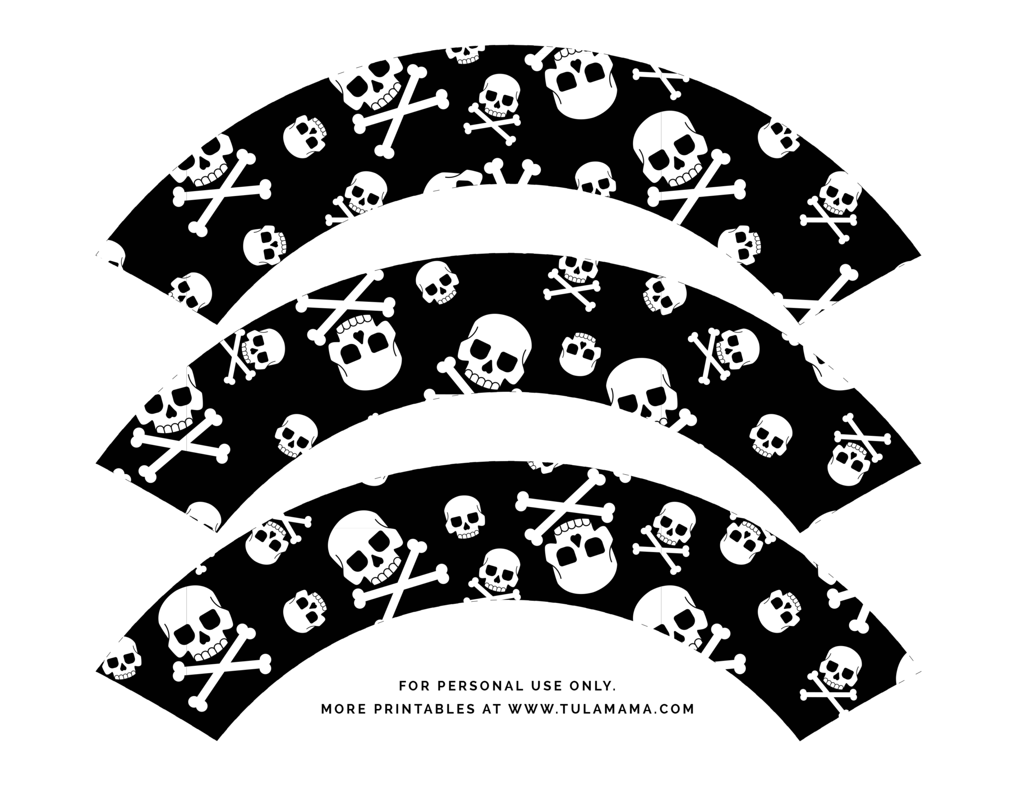 Oh-So-Cute Halloween Cupcake Wrappers | Free Printables - Tulamama