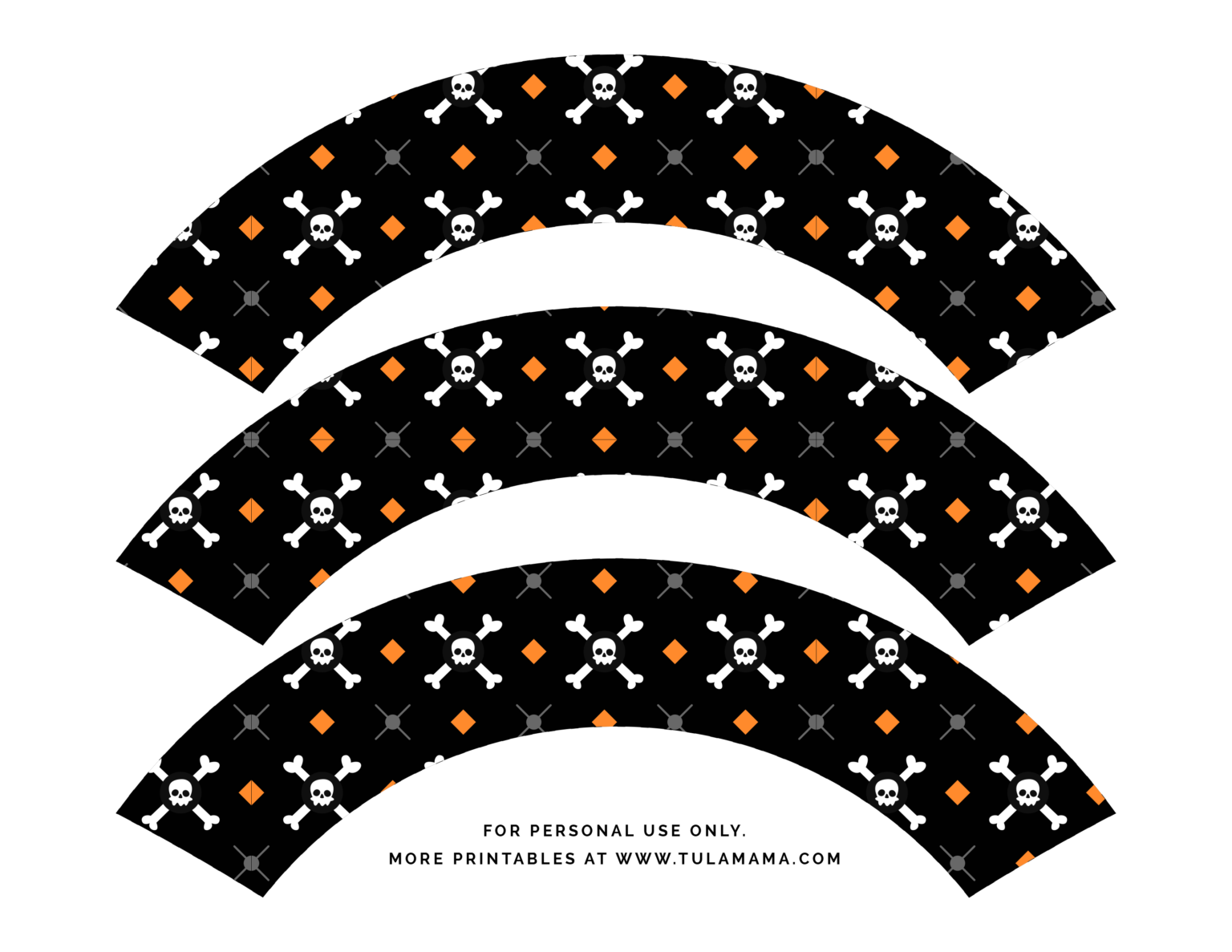Oh-So-Cute Halloween Cupcake Wrappers | Free Printables - Tulamama
