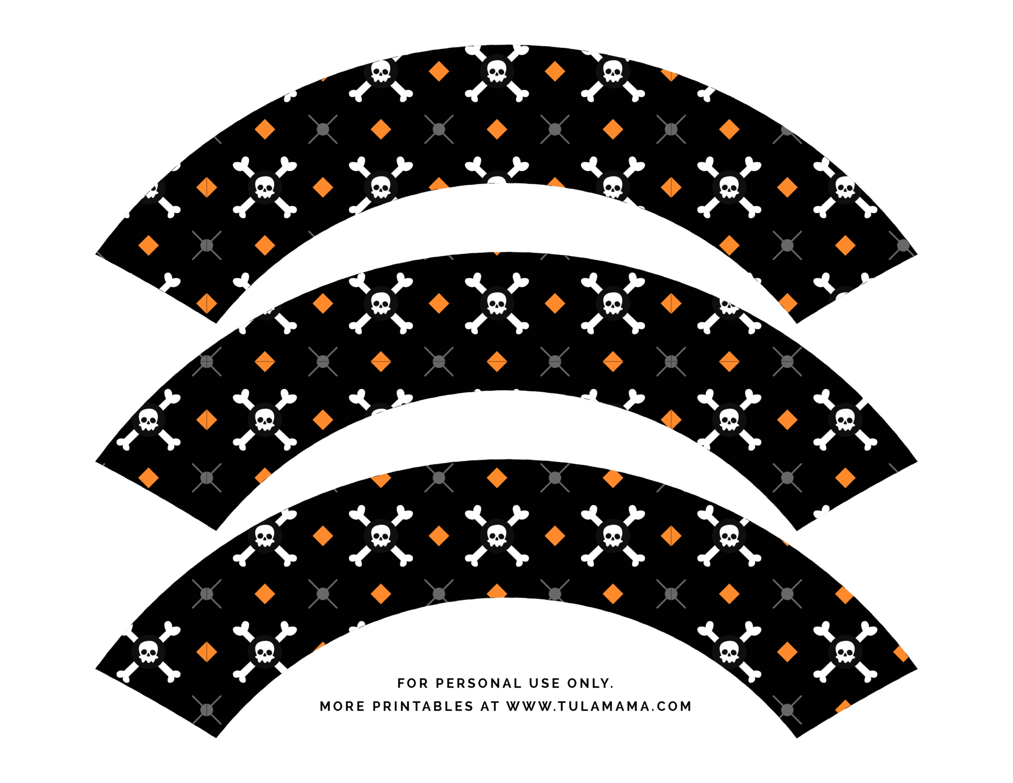 Oh-So-Cute Halloween Cupcake Wrappers | Free Printables - Tulamama