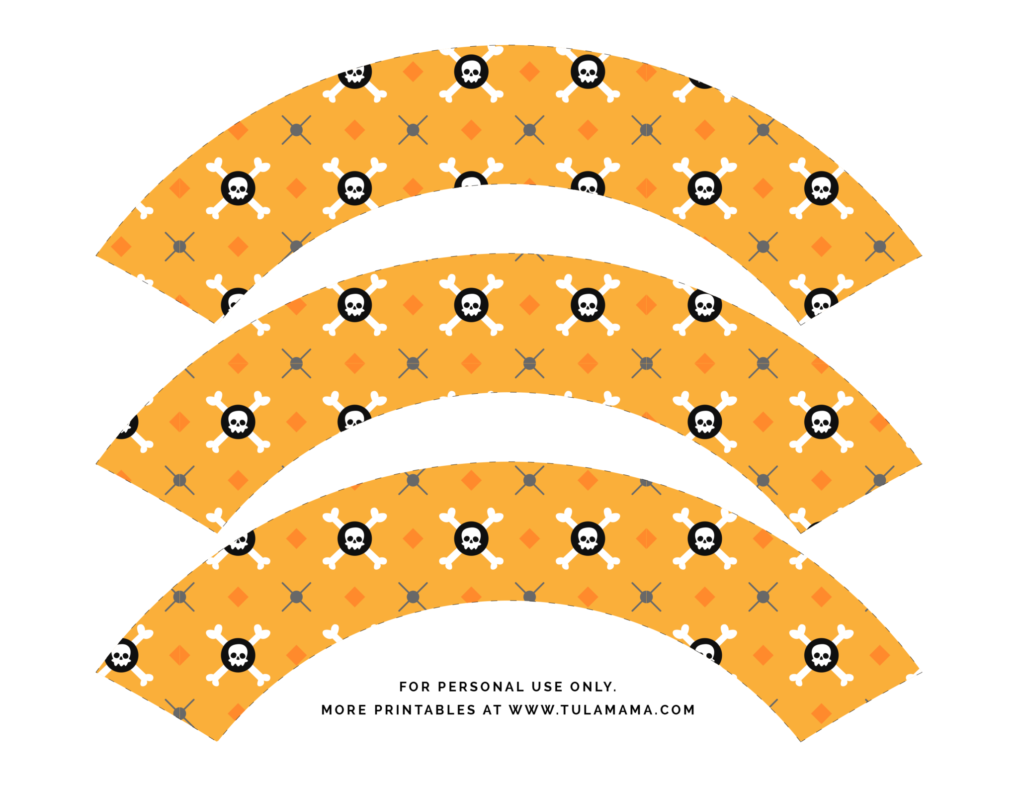 Oh-So-Cute Halloween Cupcake Wrappers | Free Printables - Tulamama