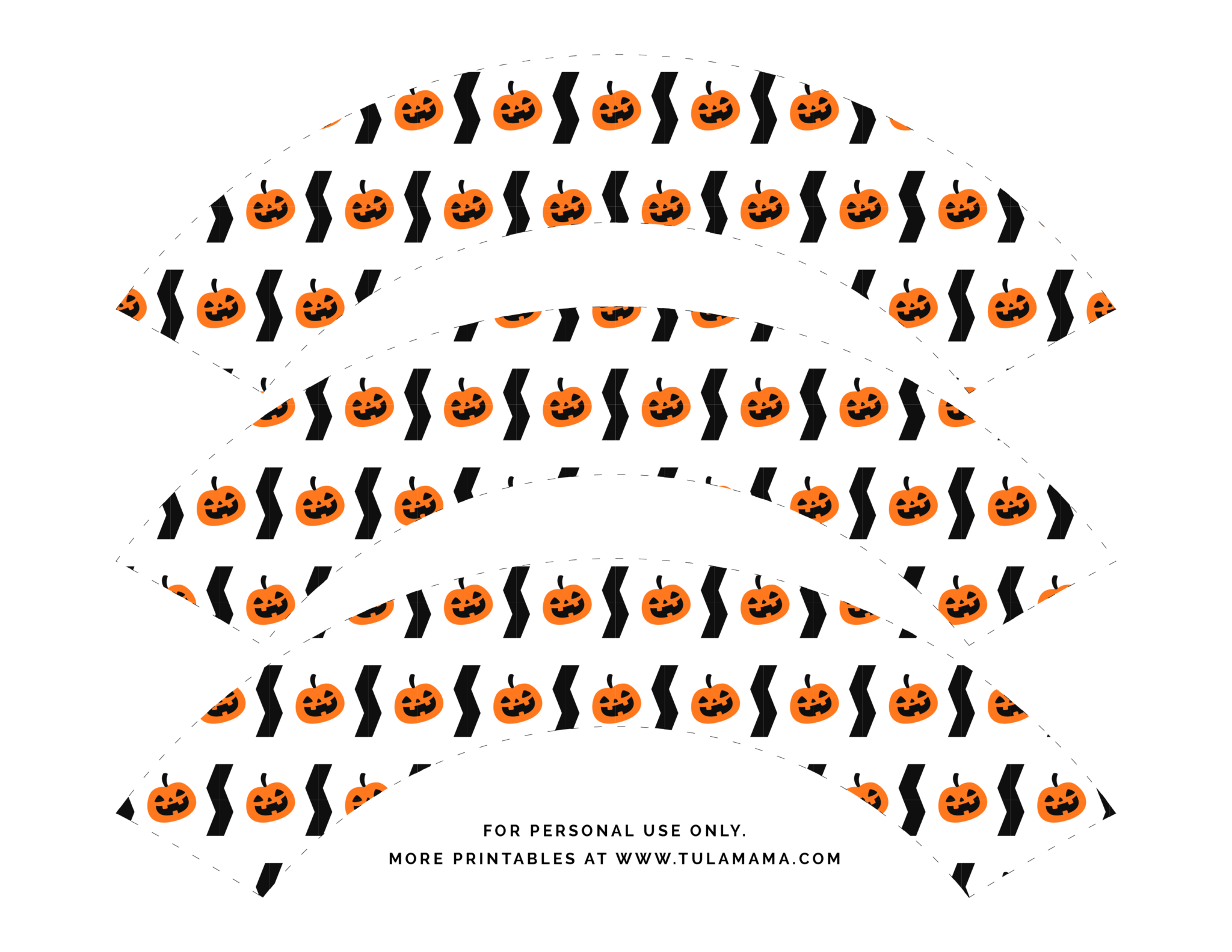 Oh-So-Cute Halloween Cupcake Wrappers | Free Printables - Tulamama