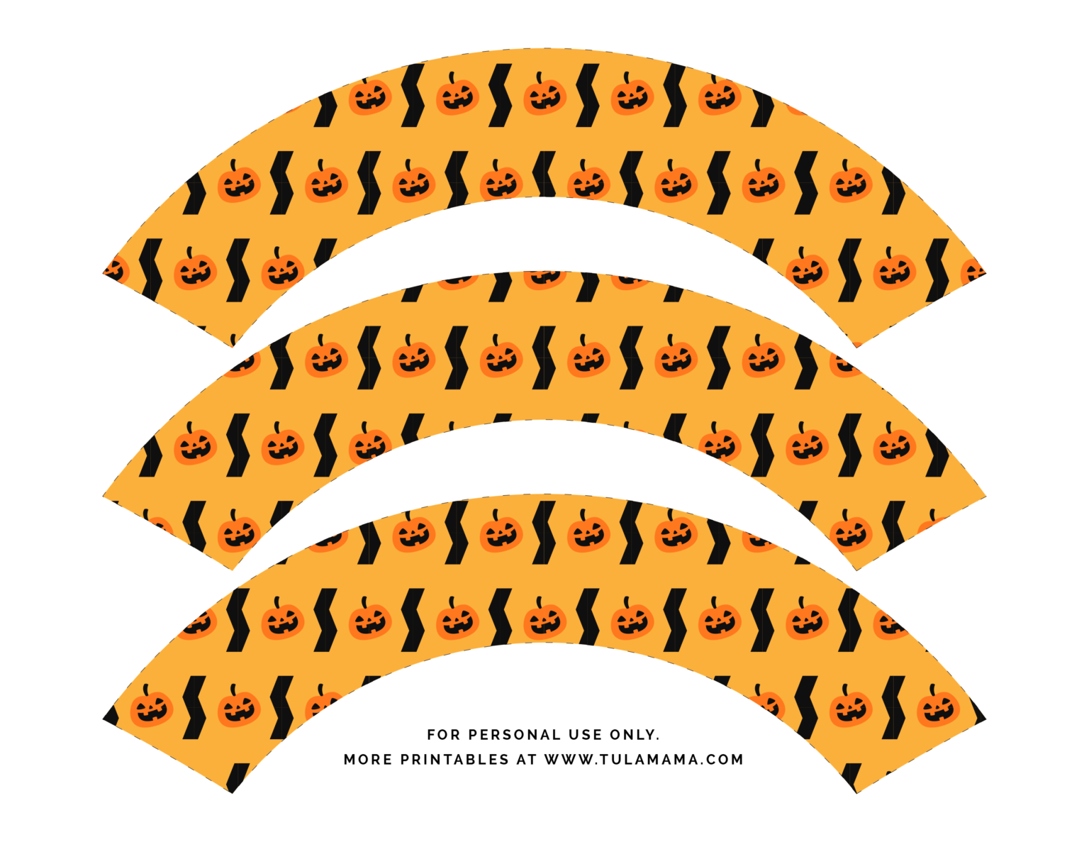 Oh-So-Cute Halloween Cupcake Wrappers | Free Printables - Tulamama