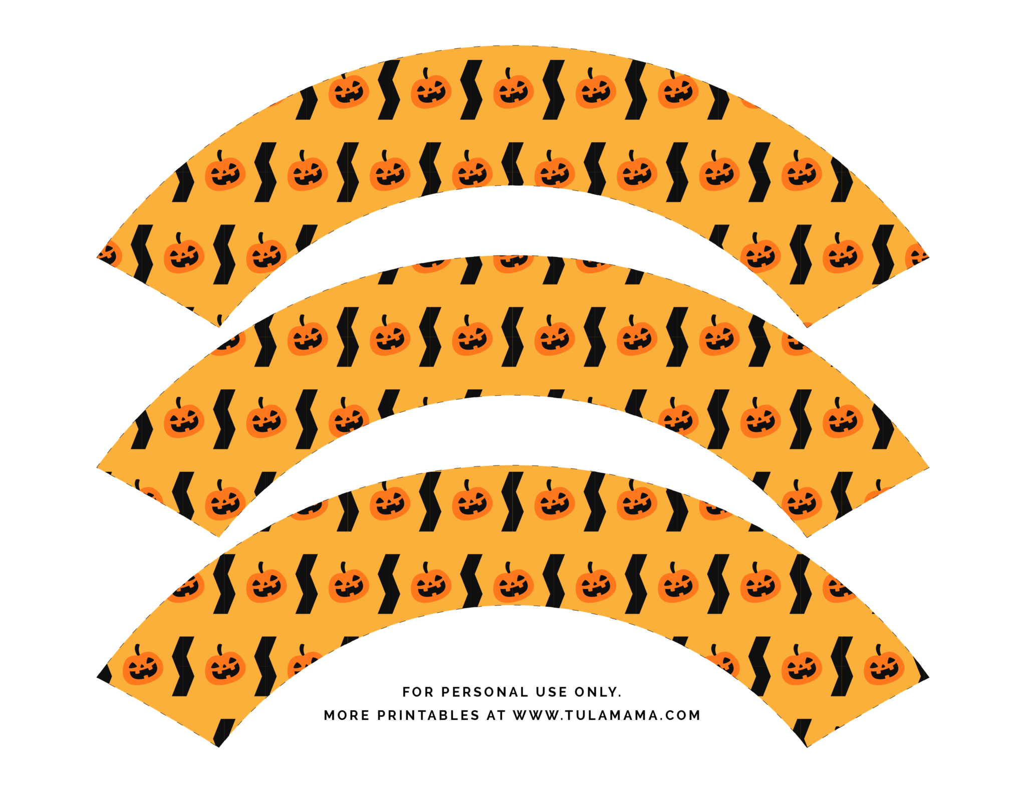 Oh-So-Cute Halloween Cupcake Wrappers | Free Printables - Tulamama