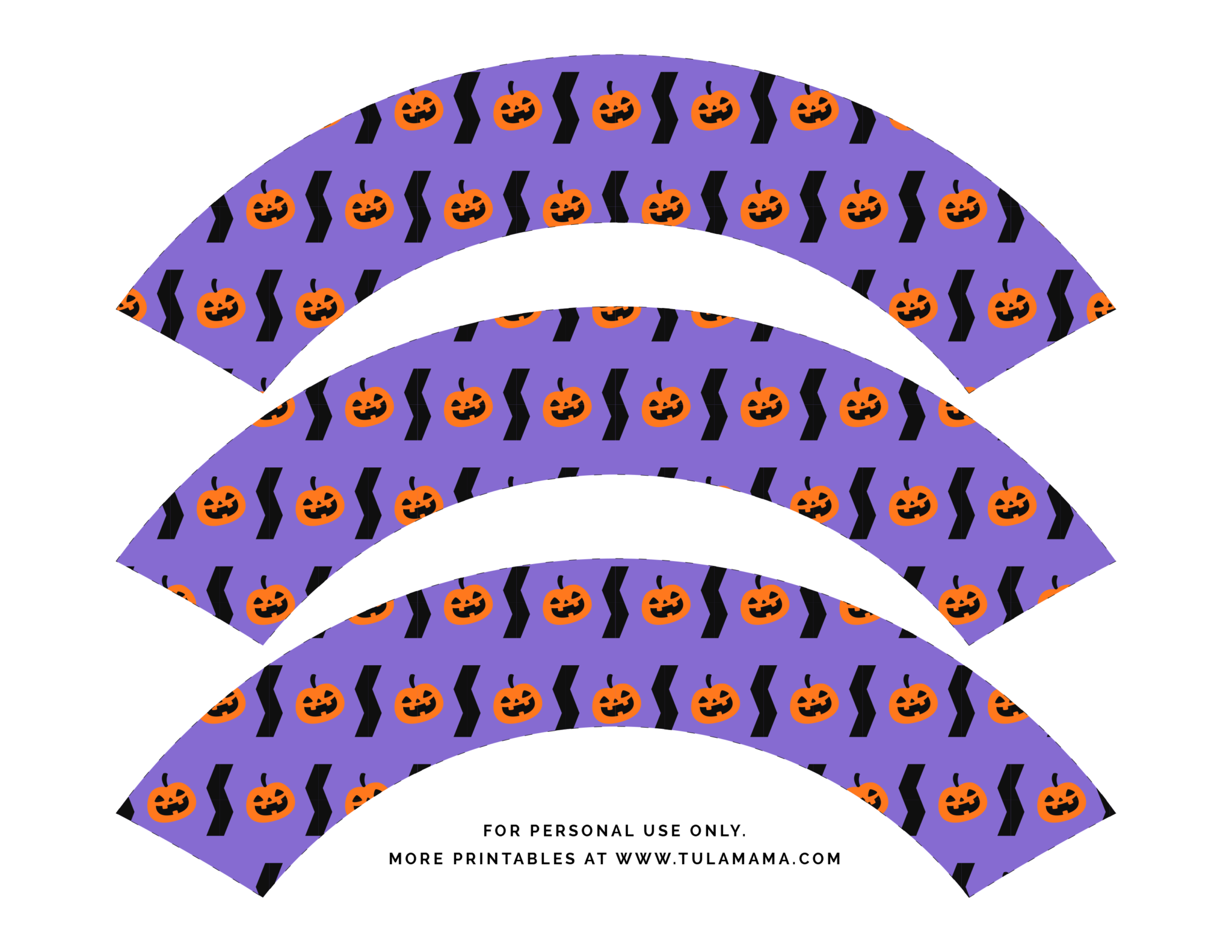 Oh-So-Cute Halloween Cupcake Wrappers | Free Printables - Tulamama