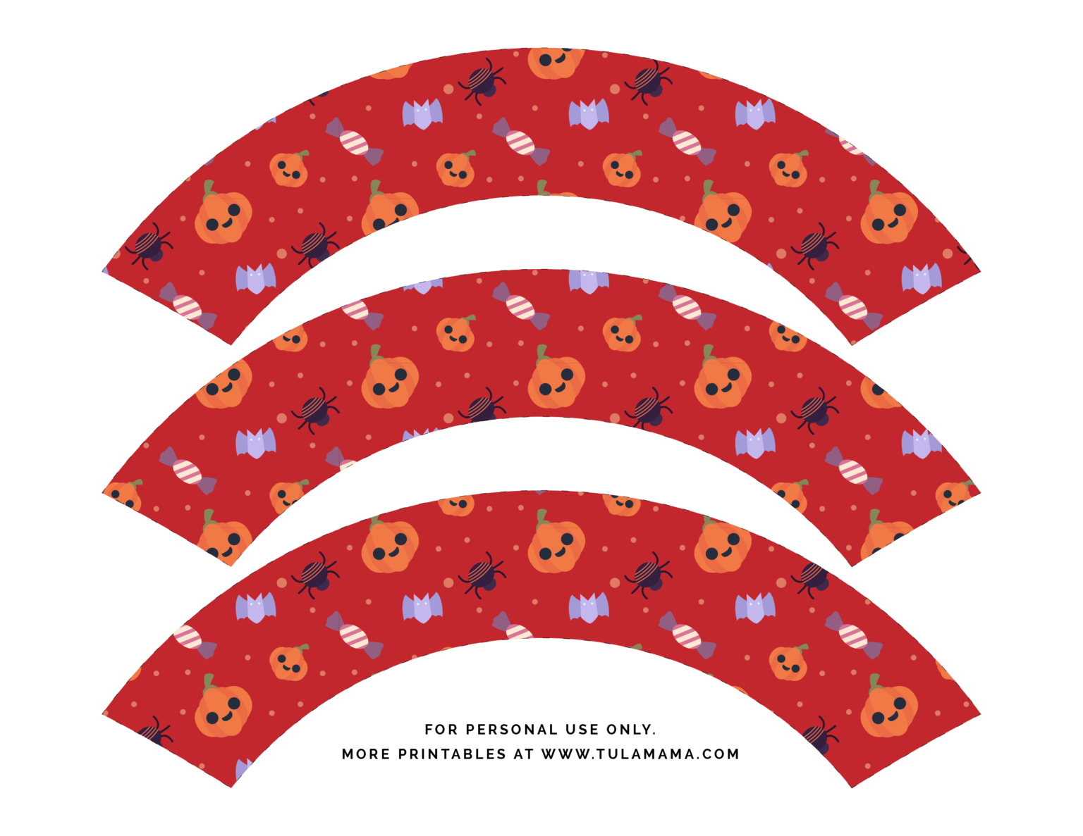 Oh-So-Cute Halloween Cupcake Wrappers | Free Printables - Tulamama