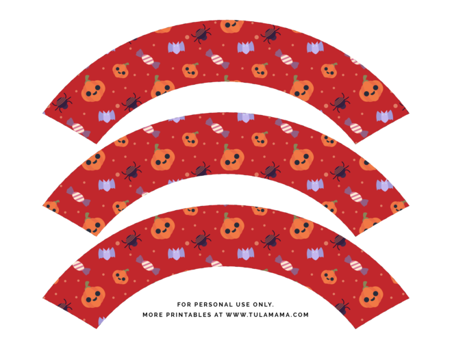 Oh-So-Cute Halloween Cupcake Wrappers | Free Printables - Tulamama