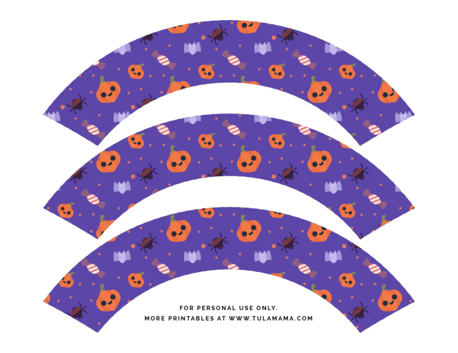 Oh-So-Cute Halloween Cupcake Wrappers | Free Printables - Tulamama