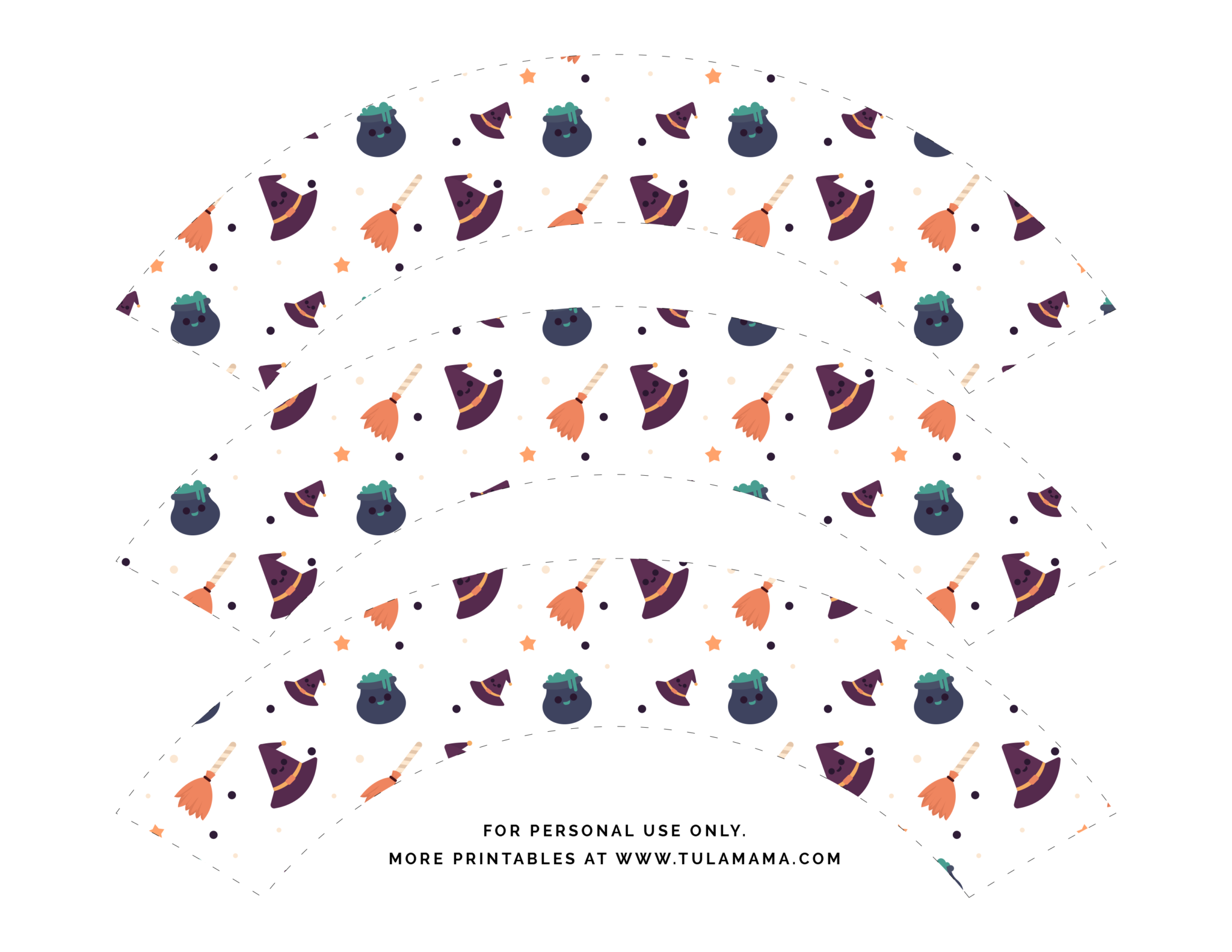 Oh-So-Cute Halloween Cupcake Wrappers | Free Printables - Tulamama