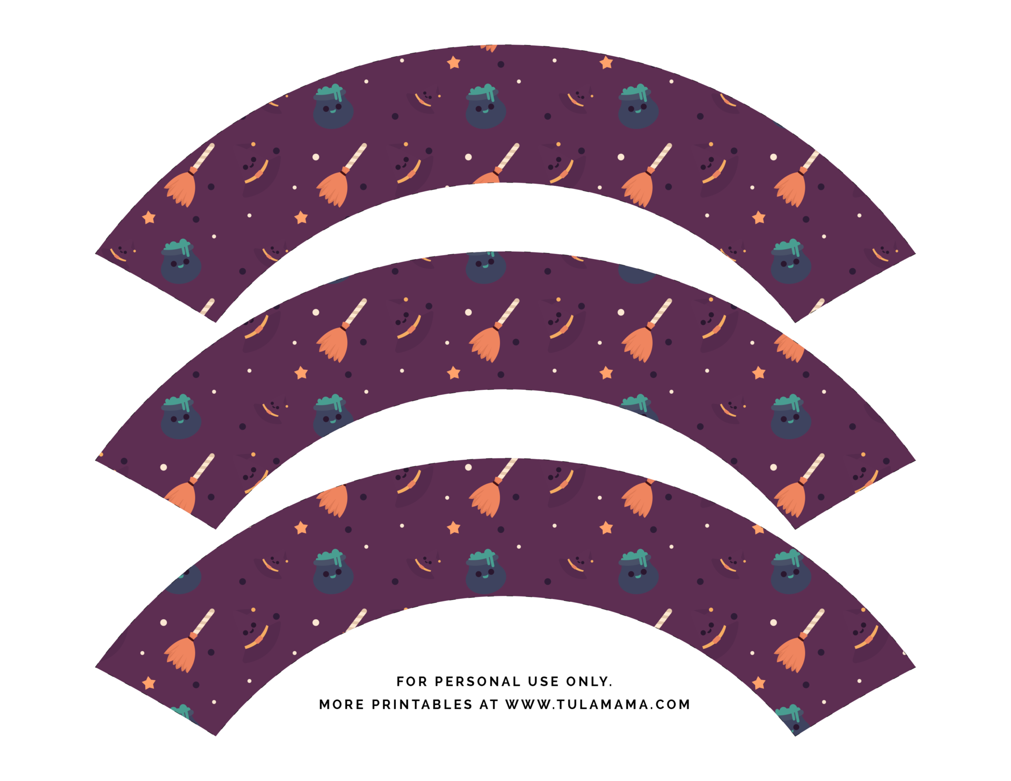 Oh-So-Cute Halloween Cupcake Wrappers | Free Printables - Tulamama