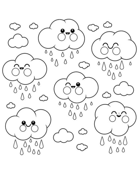 Free & Easy To Print Weather Coloring Pages - Tulamama