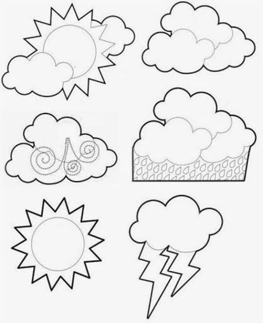 Free & Easy To Print Weather Coloring Pages - Tulamama