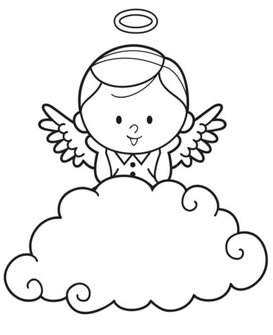Free & Easy To Print Angel Coloring Pages - Tulamama