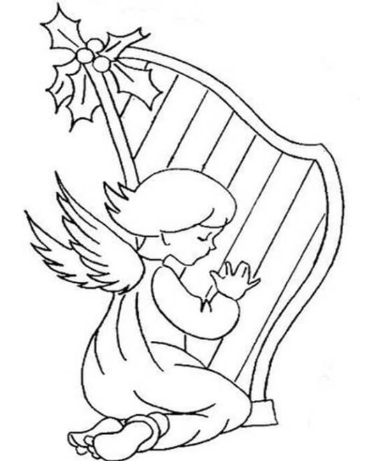 Free & Easy To Print Angel Coloring Pages - Tulamama