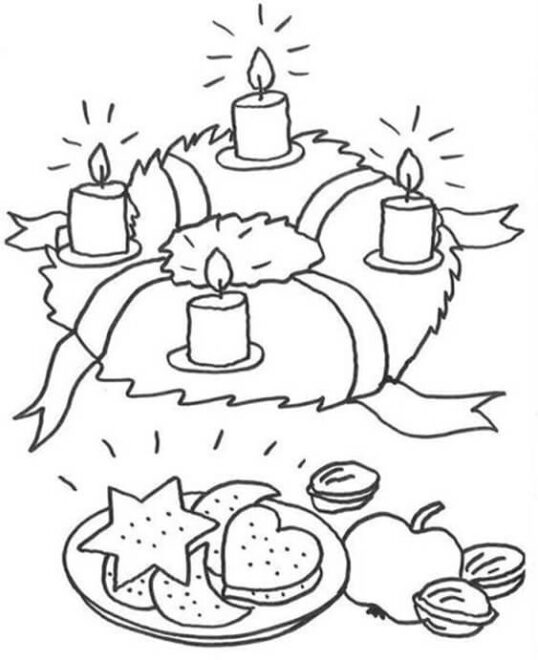 Free & Easy To Print Christmas Wreath Coloring Pages - Tulamama