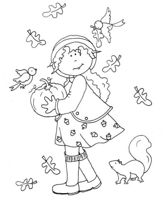 Free & Easy To Print Fall Coloring Pages - Tulamama