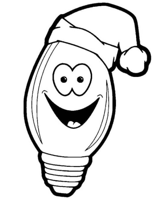 Free & Easy To Print Christmas Lights Coloring Pages - Tulamama