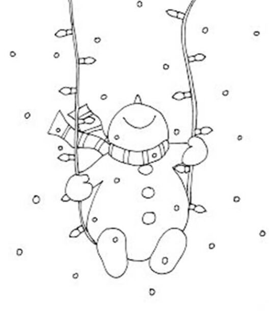 Free & Easy To Print Christmas Lights Coloring Pages - Tulamama