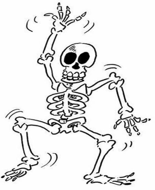 Free & Easy To Print Skeleton Coloring Pages - Tulamama
