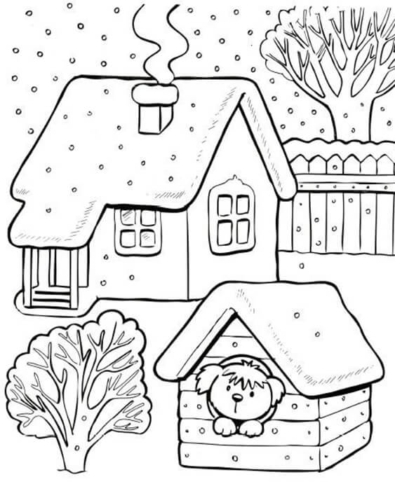 Free & Easy To Print Snow Coloring Pages - Tulamama