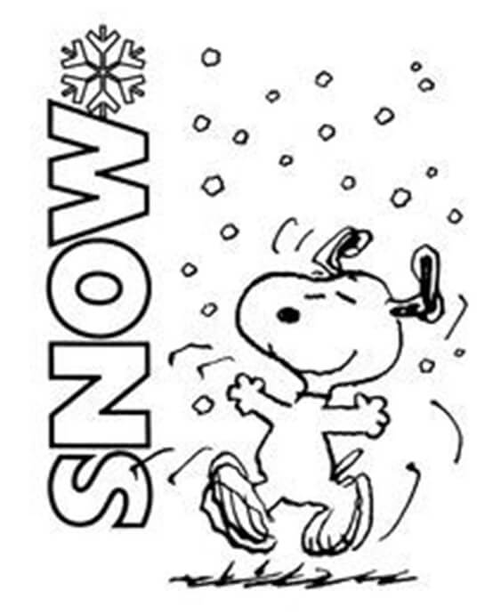Free & Easy To Print Snow Coloring Pages - Tulamama