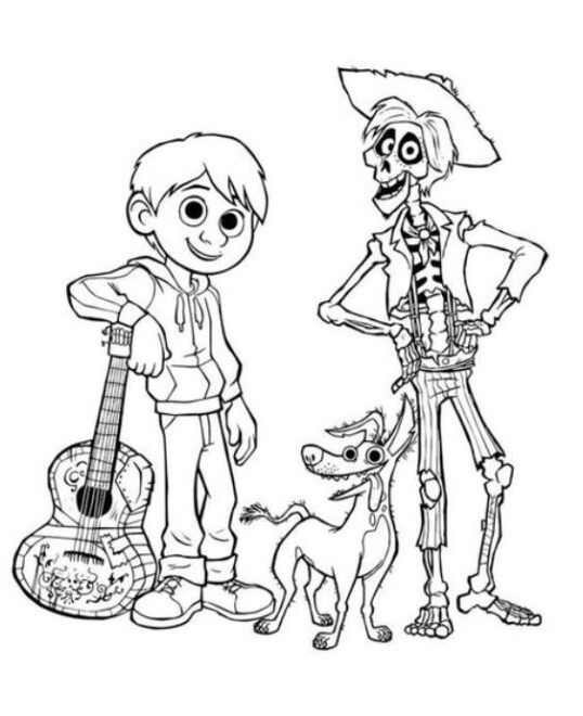 Free & Easy To Print Coco Coloring Pages - Tulamama