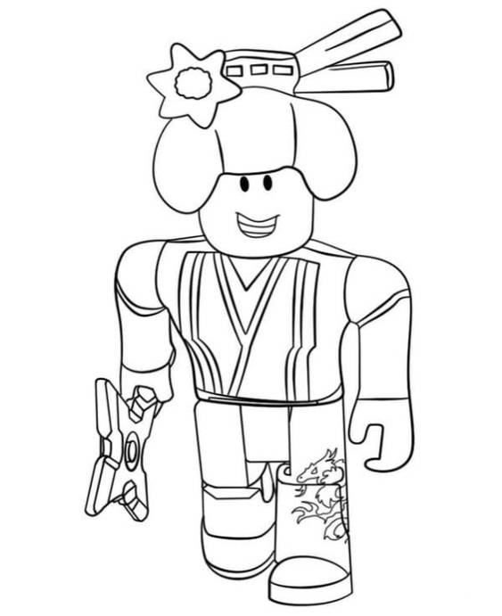 Free & Easy To Print Roblox Coloring Pages - Tulamama