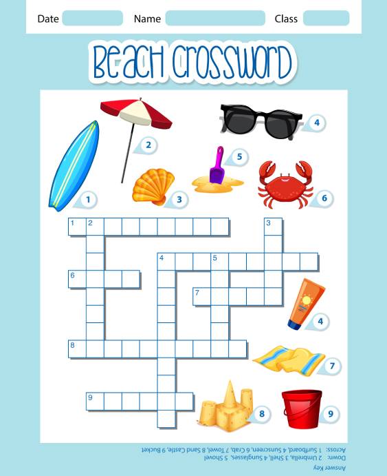 Free and Easy To Print Crossword Puzzles for Kids - Tulamama