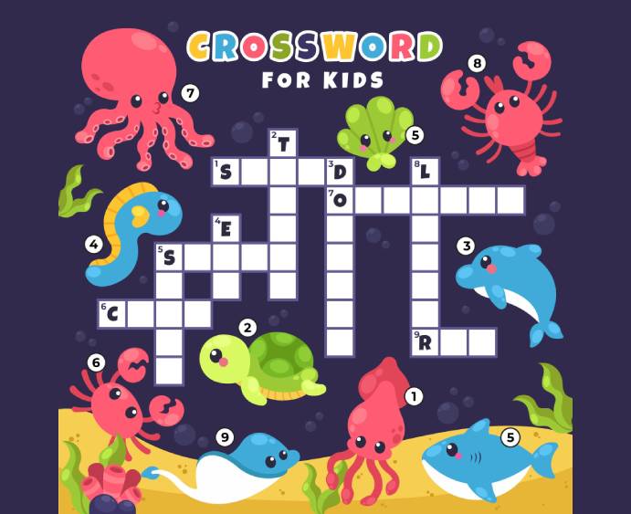 Free and Easy To Print Crossword Puzzles for Kids - Tulamama