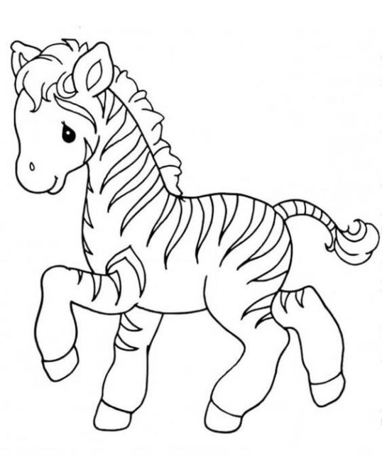 Free & Easy To Print Zebra Coloring Pages - Tulamama