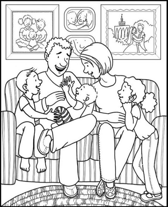 Free & Easy To Print Family Coloring Pages - Tulamama