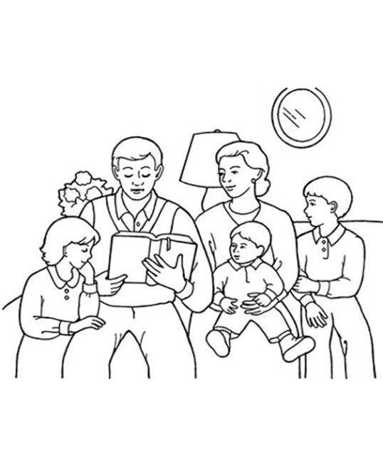 Free & Easy To Print Family Coloring Pages - Tulamama
