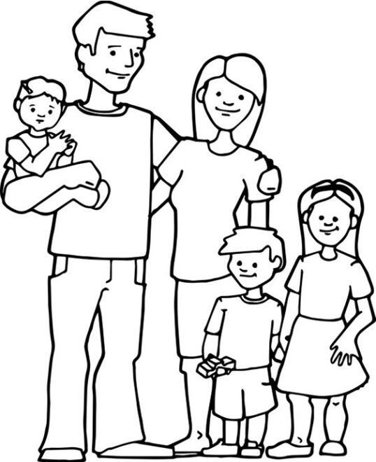 Free & Easy To Print Family Coloring Pages - Tulamama
