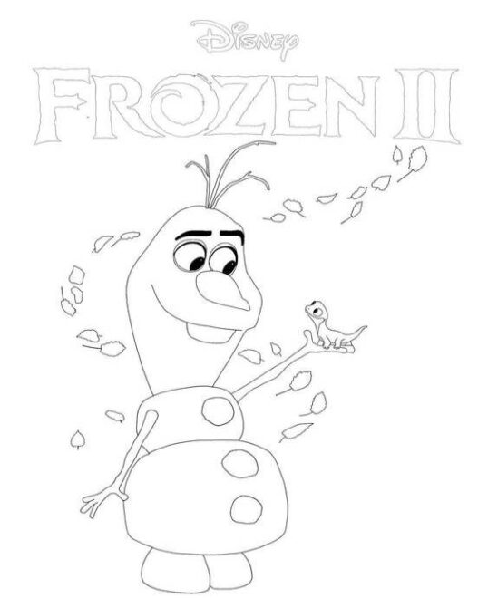 Free & Easy To Print Olaf Coloring Pages - Tulamama