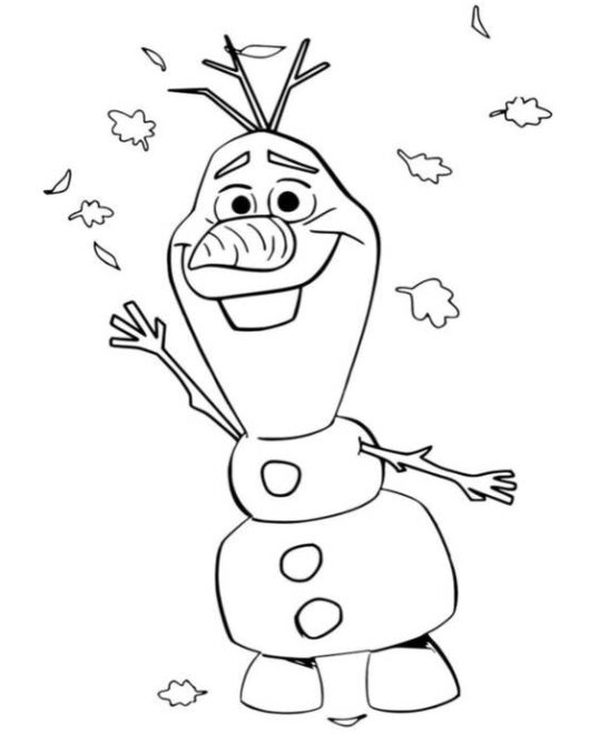 Free & Easy To Print Olaf Coloring Pages - Tulamama