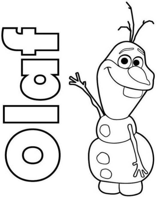 Free & Easy To Print Olaf Coloring Pages - Tulamama