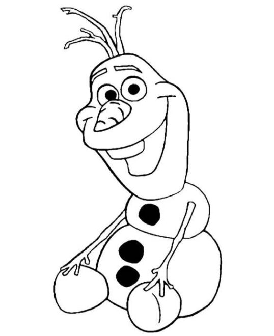 Free & Easy To Print Olaf Coloring Pages - Tulamama