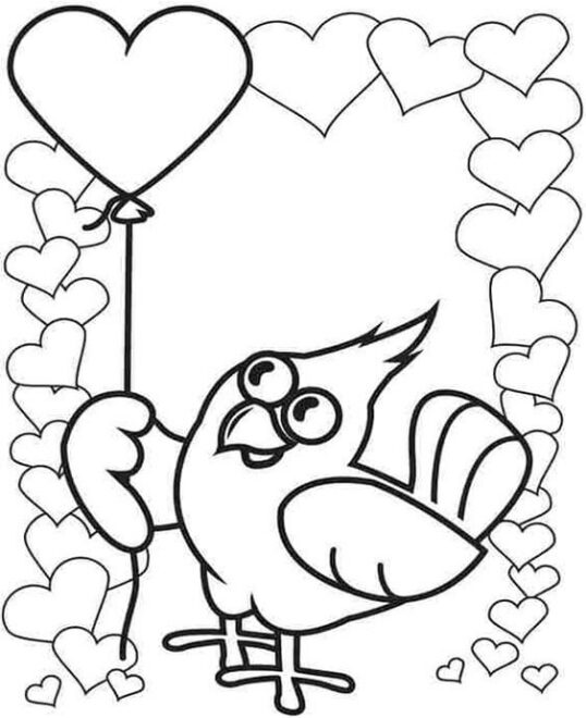 Free & Easy To Print Valentines Day Coloring Pages - Tulamama