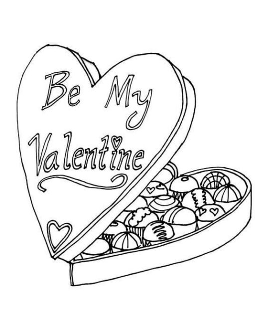 Free & Easy To Print Valentines Day Coloring Pages - Tulamama