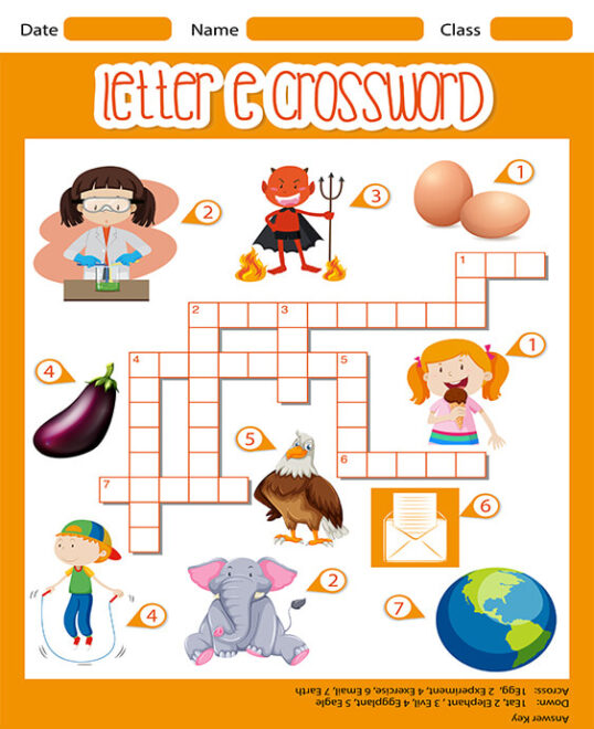 Free and Easy To Print Crossword Puzzles for Kids - Tulamama