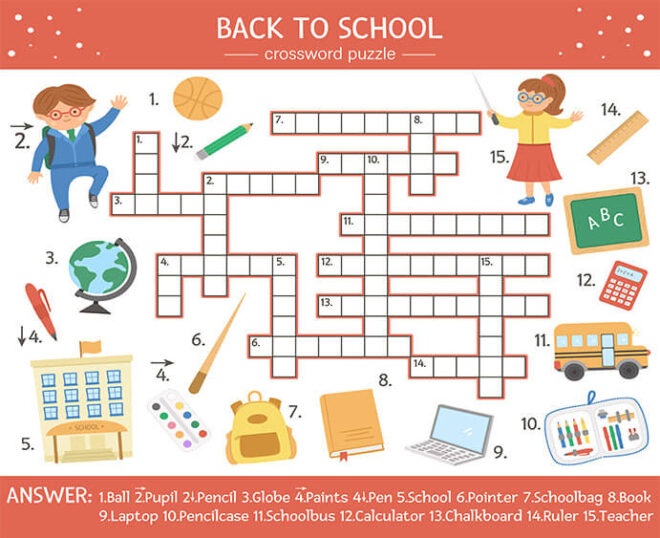 Free and Easy To Print Crossword Puzzles for Kids - Tulamama