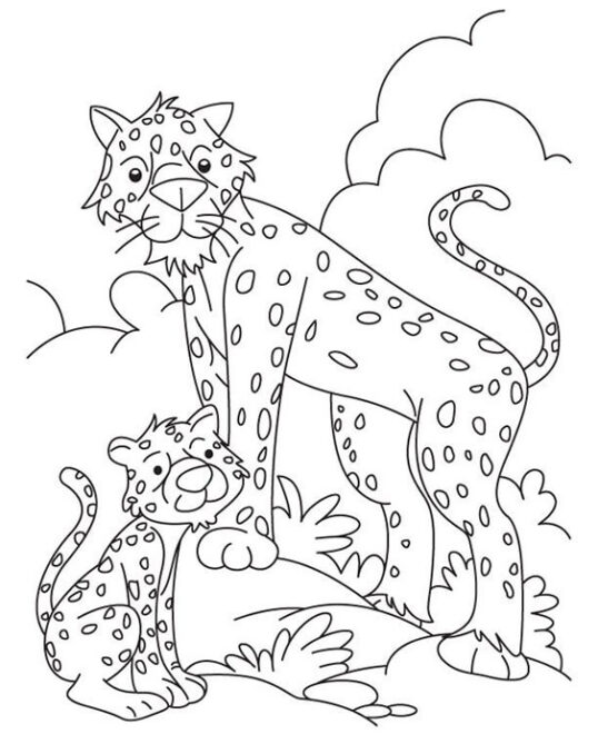 Free & Easy To Print Cheetah Coloring Pages - Tulamama