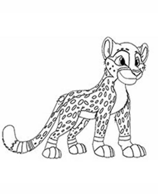 Free & Easy To Print Cheetah Coloring Pages - Tulamama
