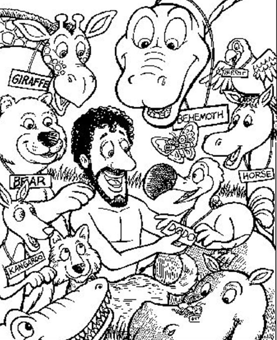 Free & Easy To Print Creation Coloring Pages - Tulamama