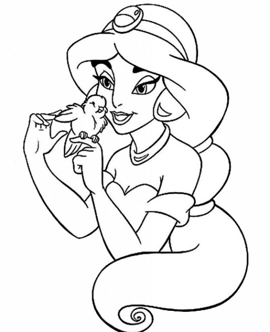 Free & Easy To Print Jasmine Coloring Pages - Tulamama