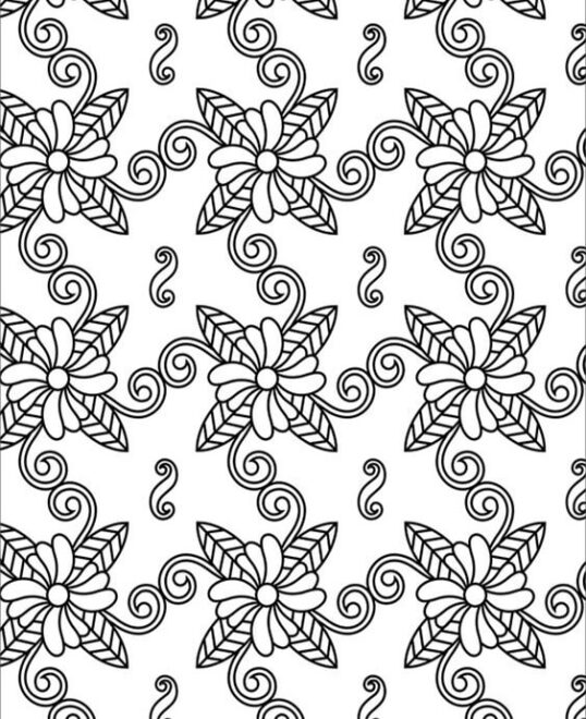 Free & Easy To Print Pattern Coloring Pages - Tulamama